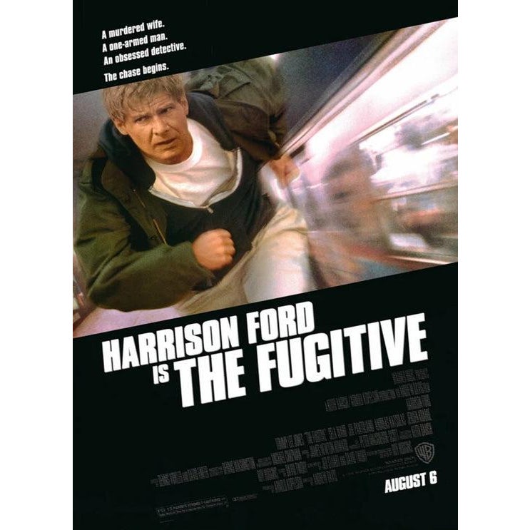 1993 The Fugitive Poster | Chairish