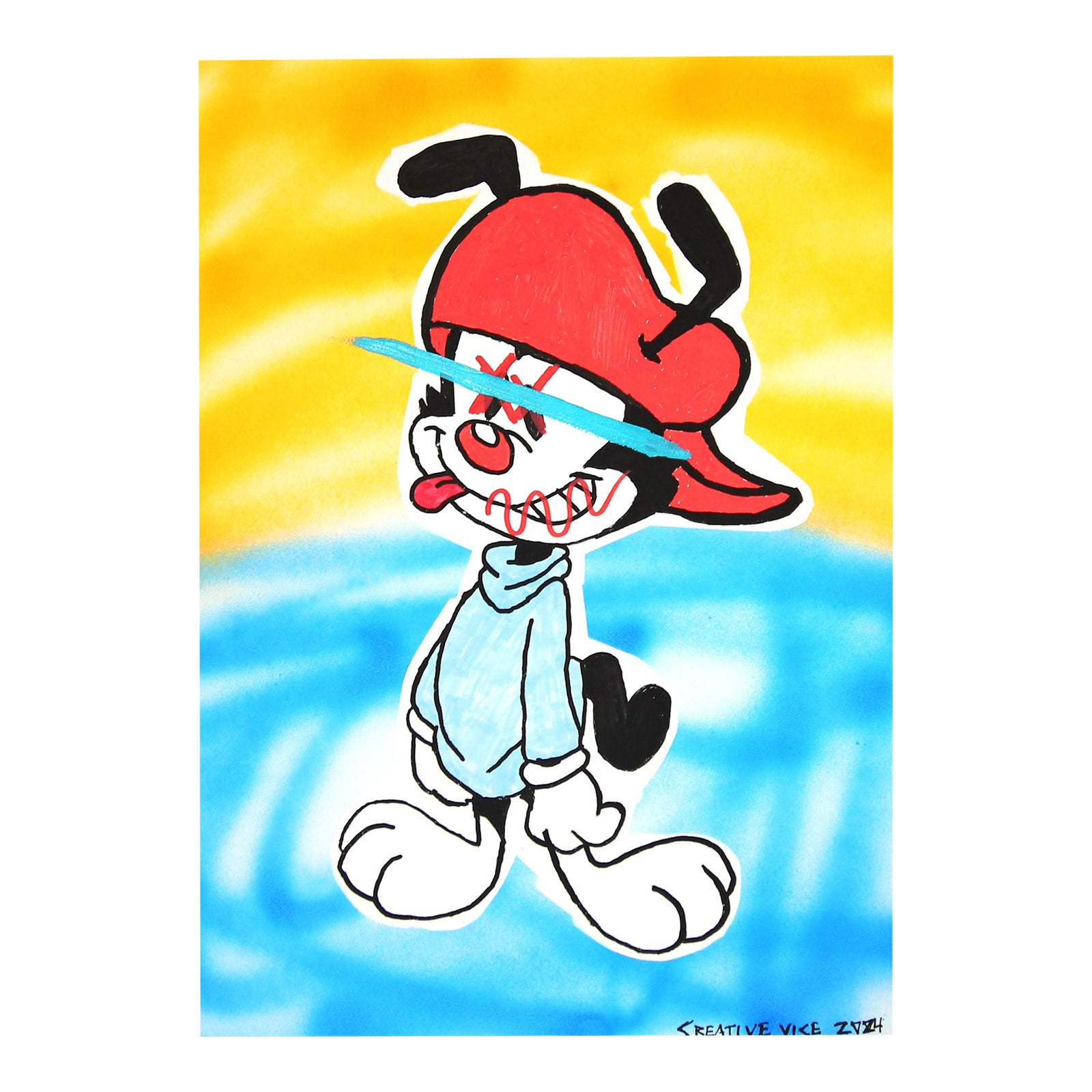 Wakko - Pop Art Cartoon Inspired Animaniacs Character Original Artwork by by Randy Morales ...