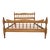Vintage Full Size Maple Low Poster Spindle Bed | Chairish