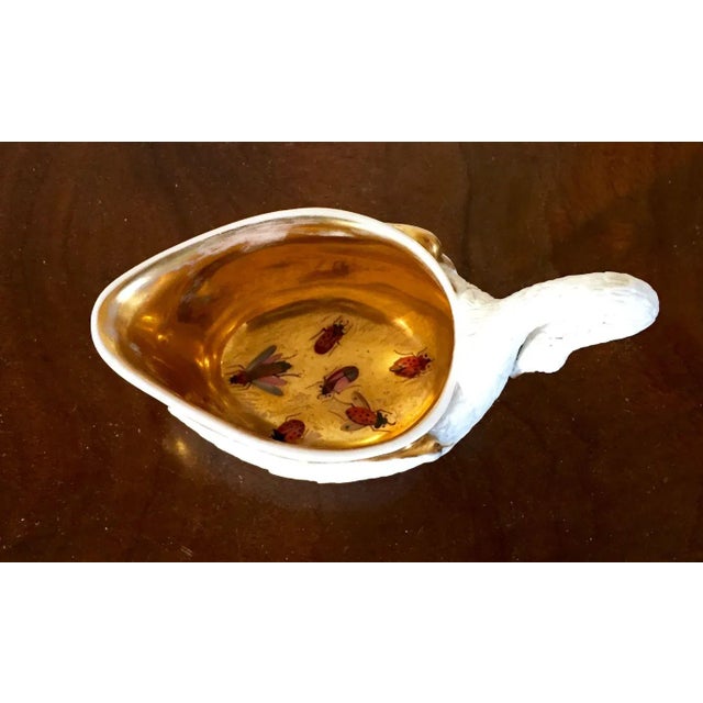 Early 19th Century French Empire Porcelain Swan Creamer | Chairish