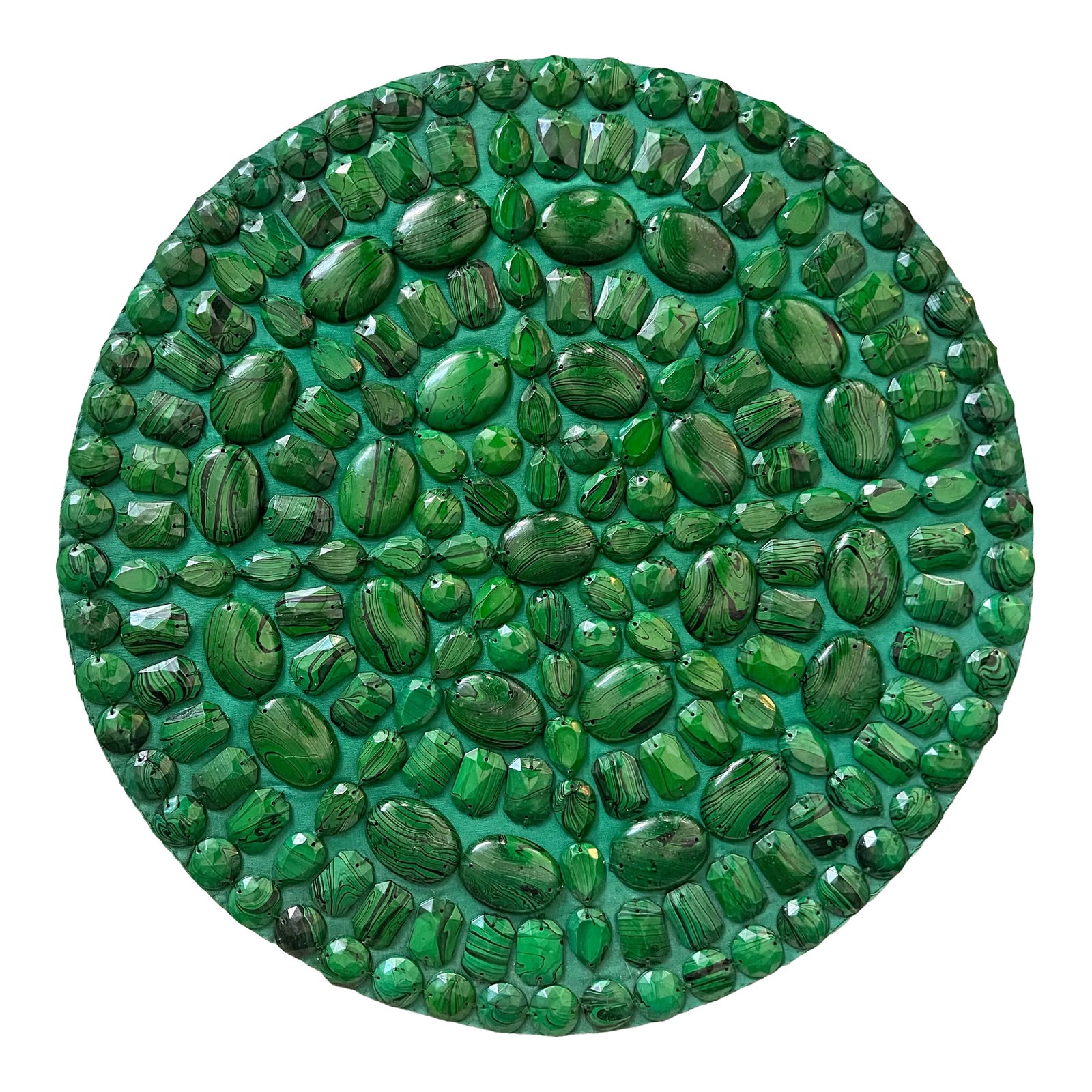 Faux Malachite Mat | Chairish