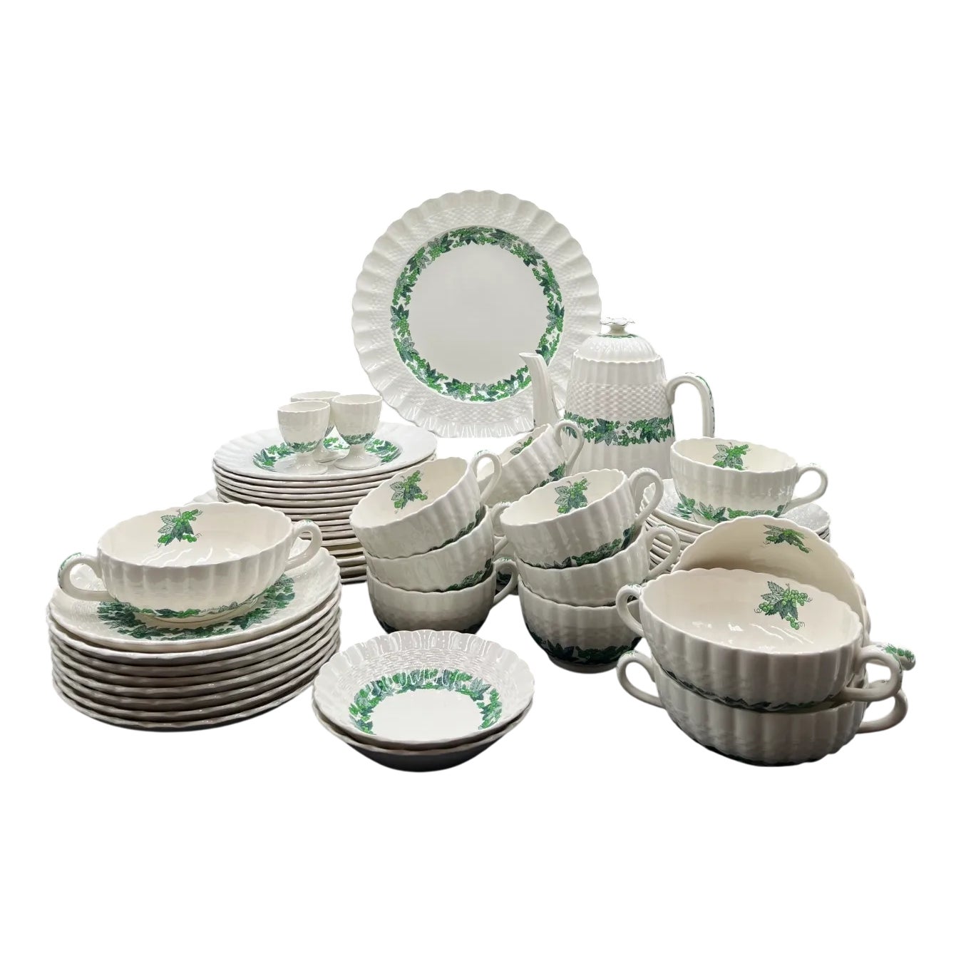 Antique Valencia Porcelain Tableware from Spode Copeland, 1925, Set of ...