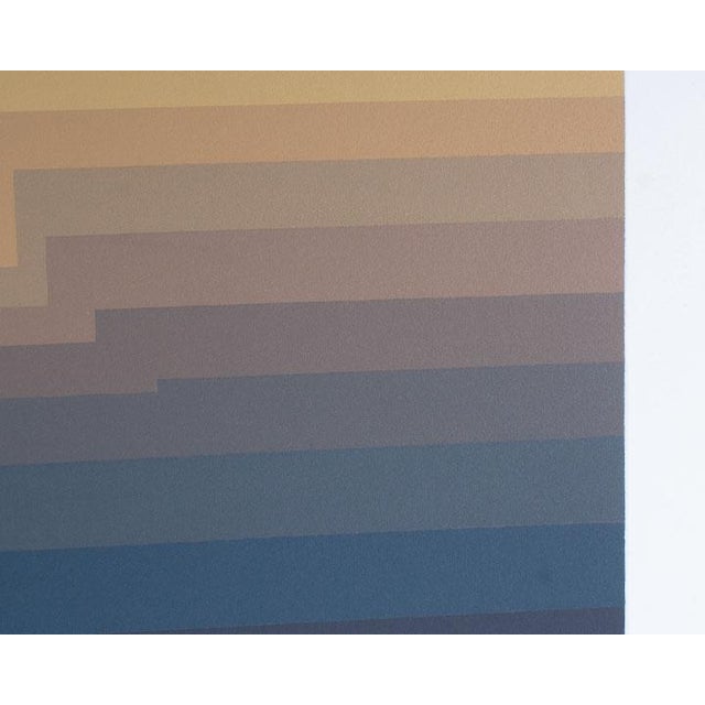 1983 “Aztec” Limited Edition Op Art Serigraph by Roy Ahlgren | Chairish