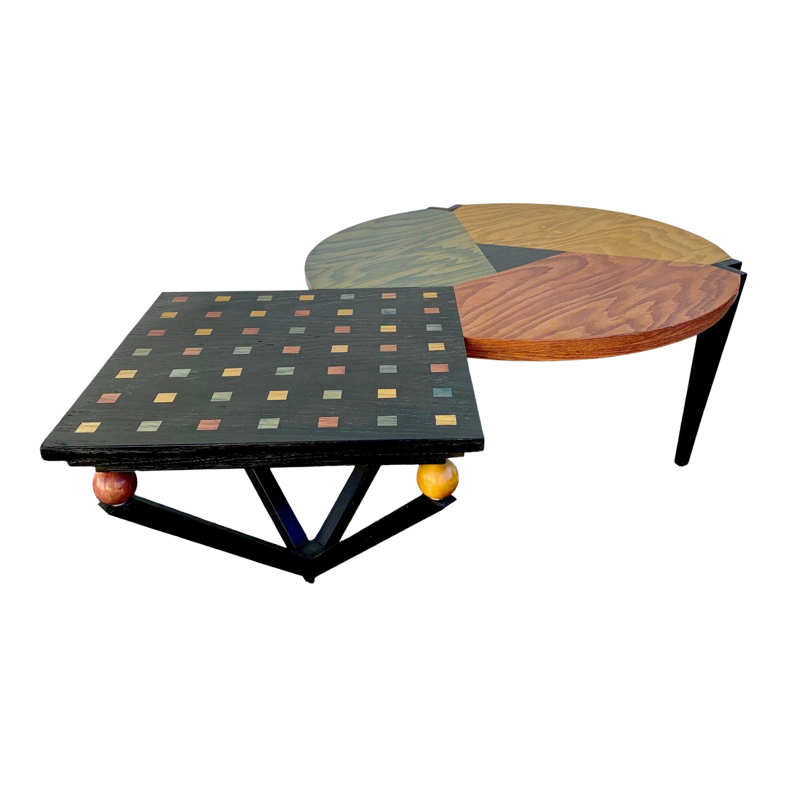 Memphis Style Geo Coffee Table | Chairish