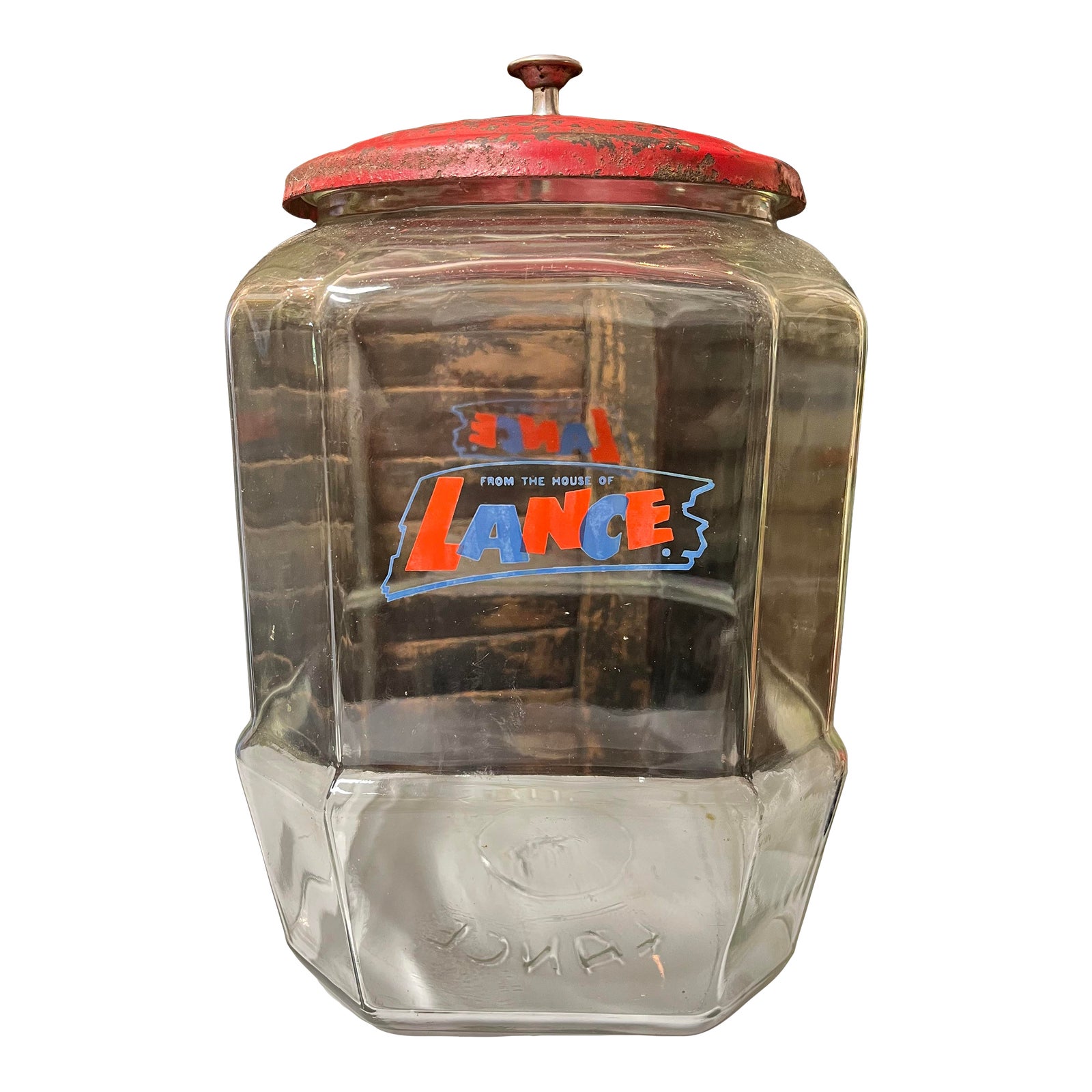 Mid-Century Lance Counter Display Jar | Chairish