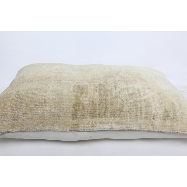 Turkish Tribal Kilim Pillow – Worn Beauty in Neutral Tones -16'' X 24 ...