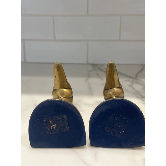 Vintage Solid Brass Duck Mallard Bookends Made by Leonard's Solid Brass ...