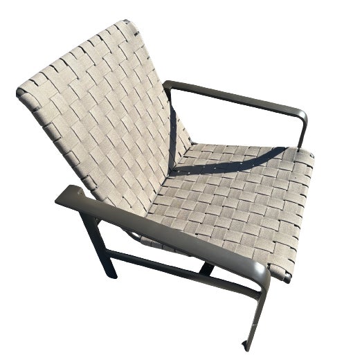 Brown Jordan Softscape Strap Stacking Lounge Chair | Chairish