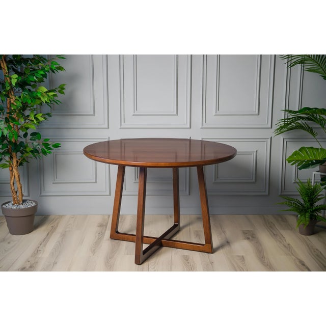 Ellis Dark Brown Dining Table | Chairish