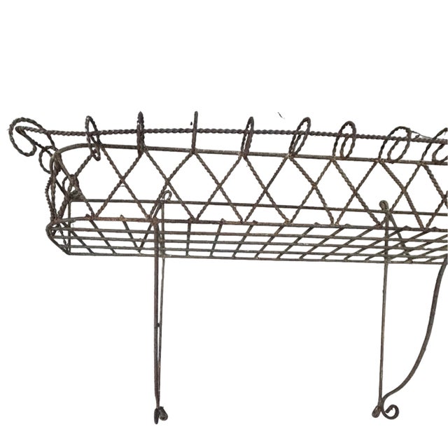 1960s Mid Century Wrought Iron Parisian Window Box Planter Antique ...