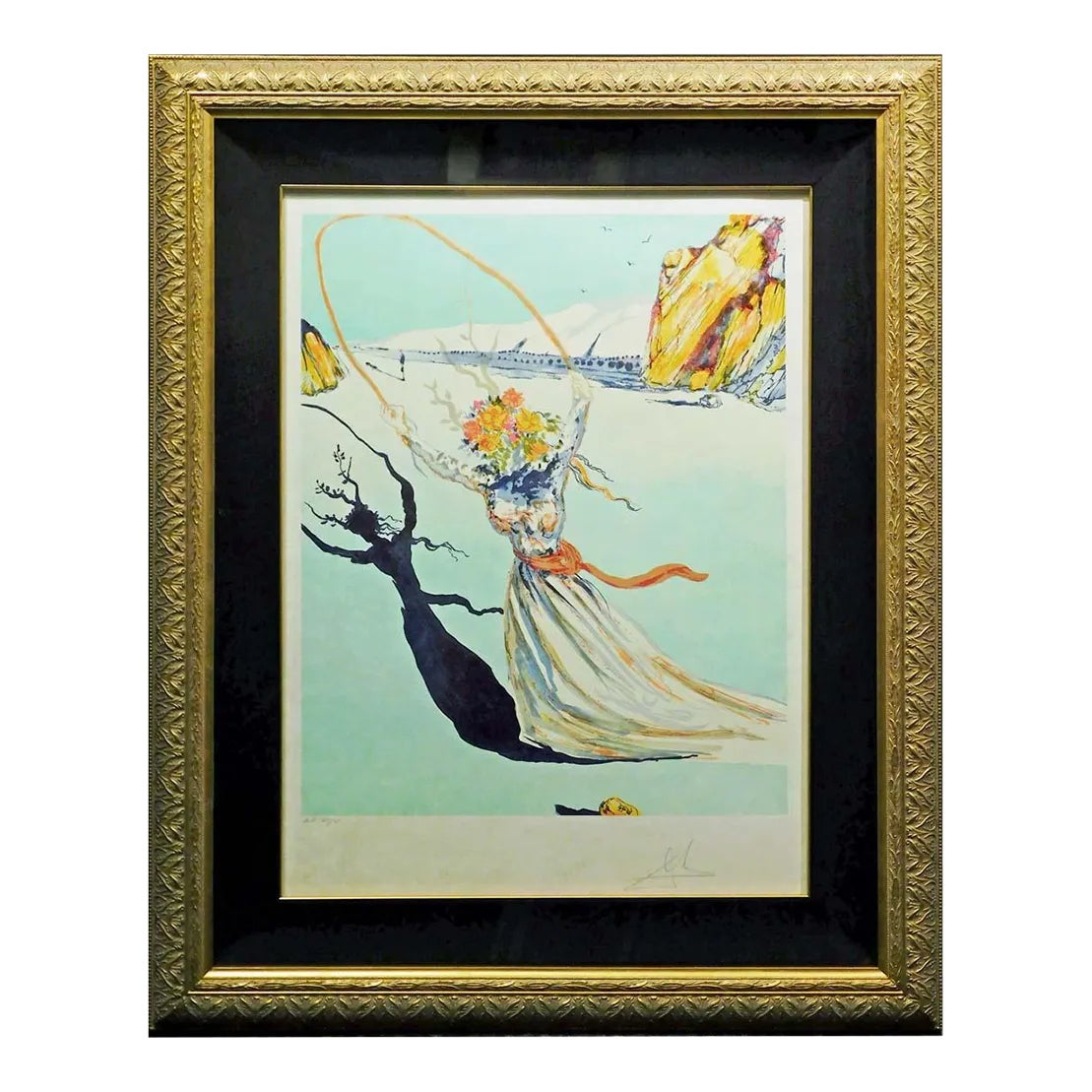 1970s Salvador Dali "Transcendent Passage" Japon Paper Hand Signed With ...