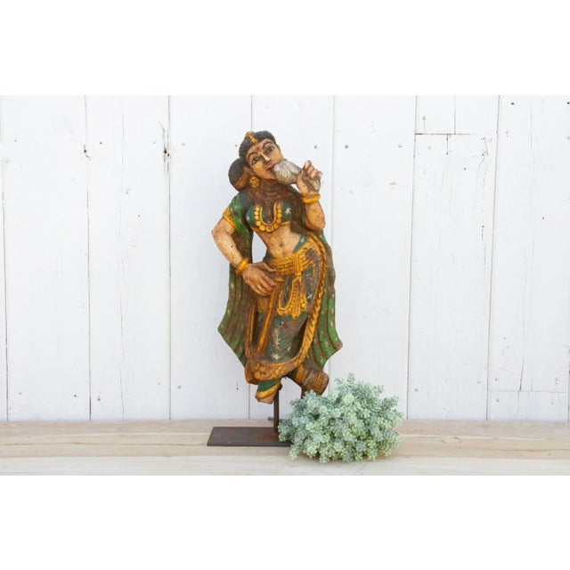 Antique Indian Stone Celestial Dancer | Chairish