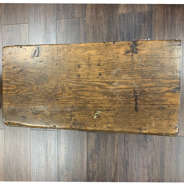Late 20th Century Wooden Trunk Hand-Painted by Artist | Chairish
