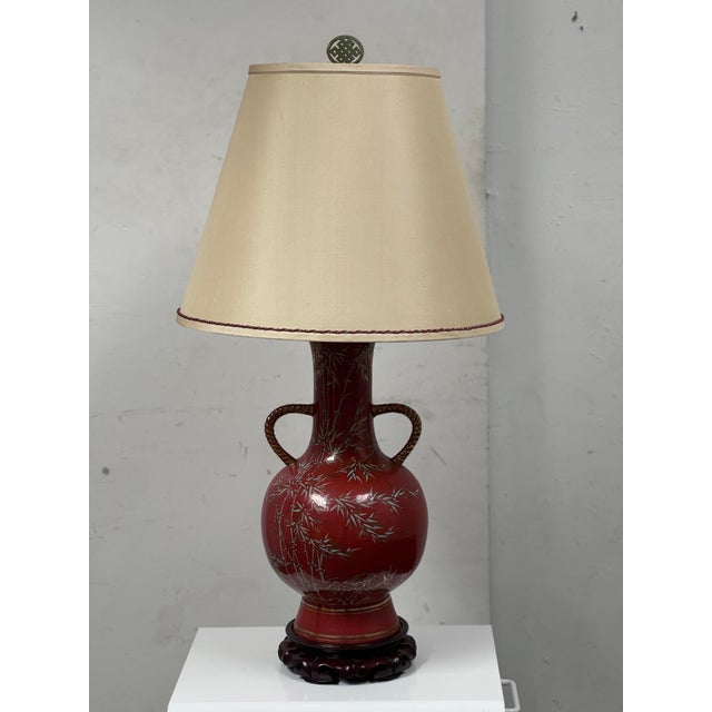 Vintage Leonard R. Foss Chinoiserie Style Table Lamp | Chairish