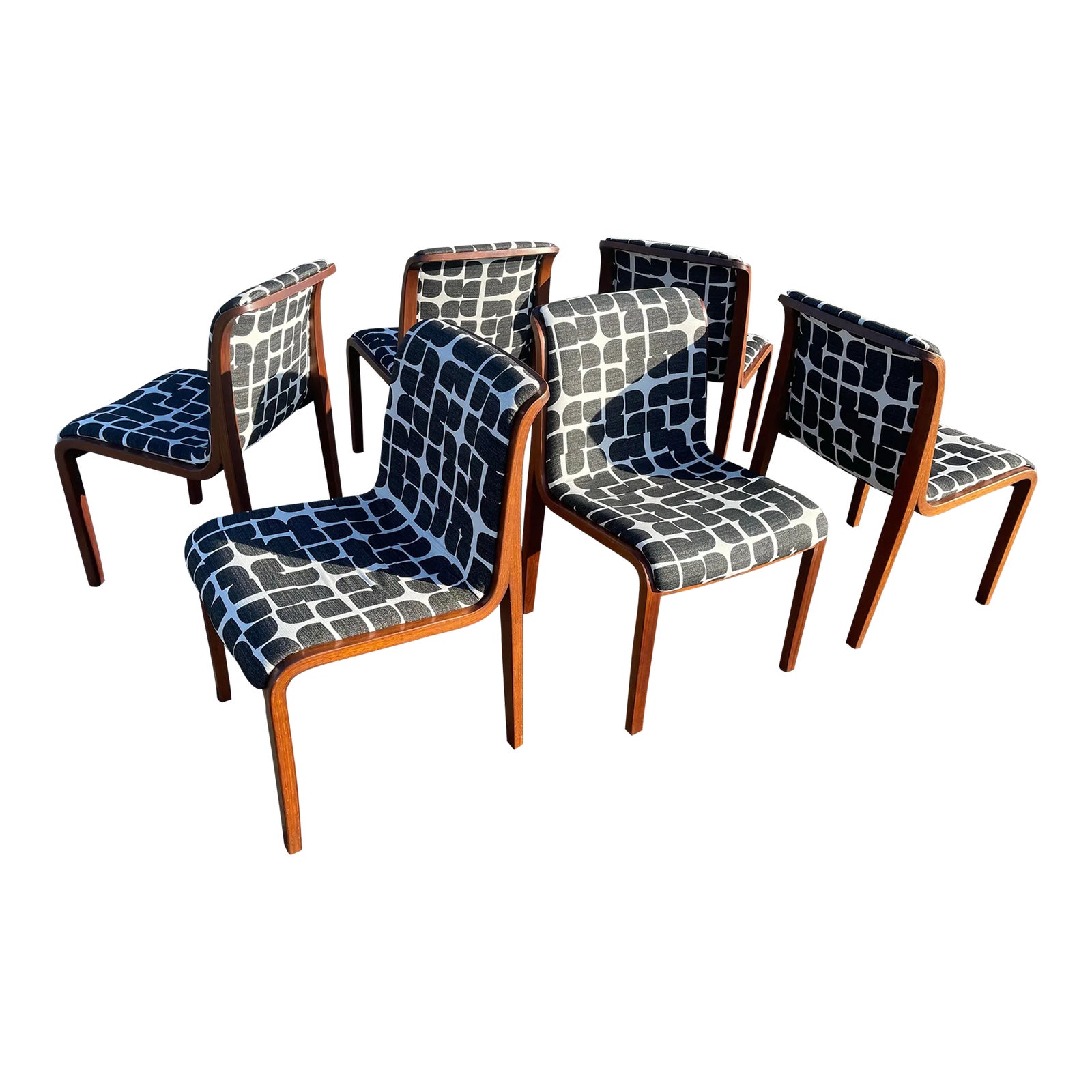 Set of 6 Bill Stephens Chairs for Knoll | Chairish