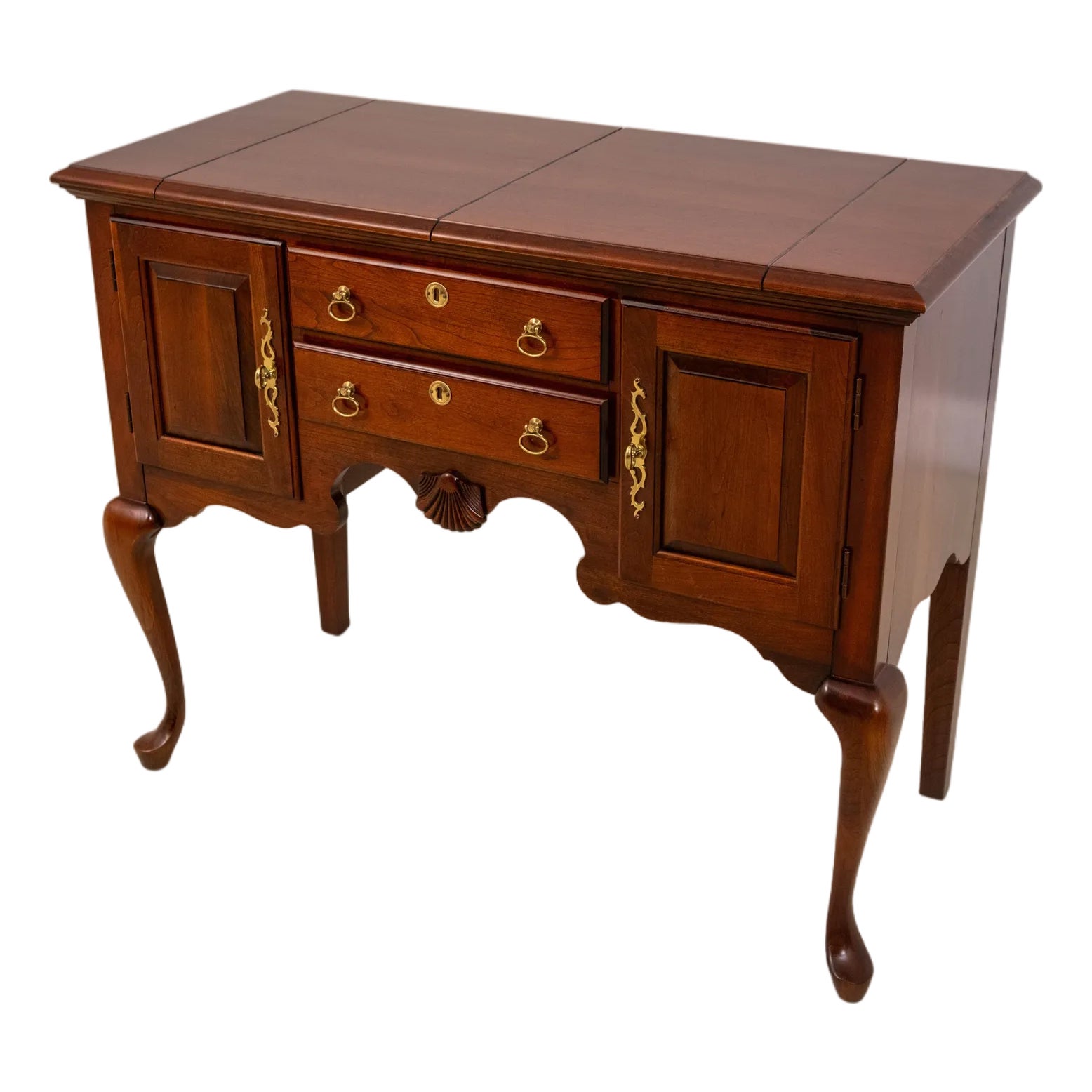 Pennsylvania House Queen Anne Cherry Flip Top Server Sideboard | Chairish