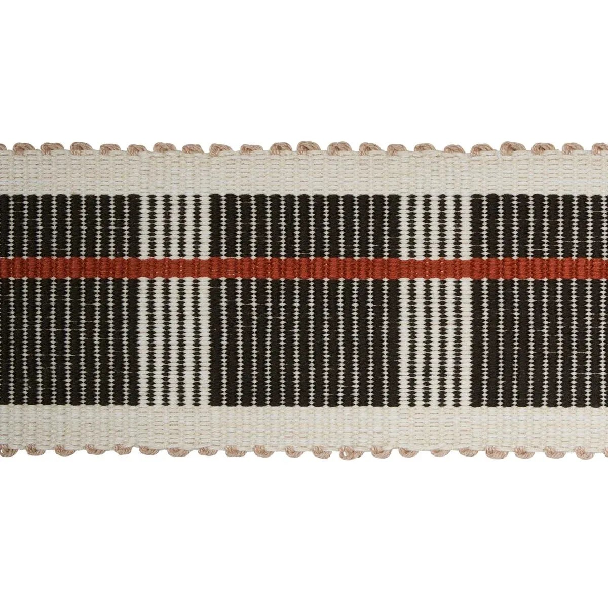 Schumacher x Stephanie Seal Brown Calcada Tape Medium Trim in Rust ...