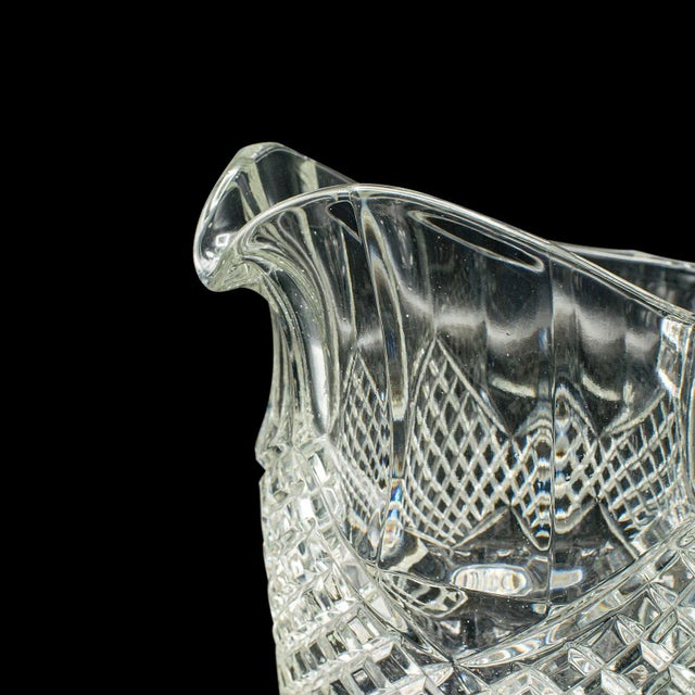 Vintage Cocktail Pourer, English, Cut Glass, Punch Jug, Mid Century ...