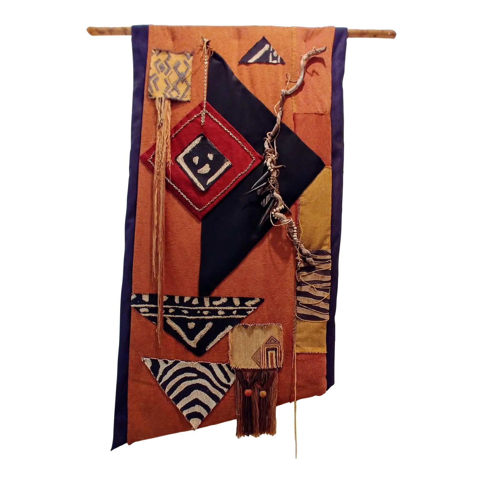Masai Fabric Hanging Art | Chairish