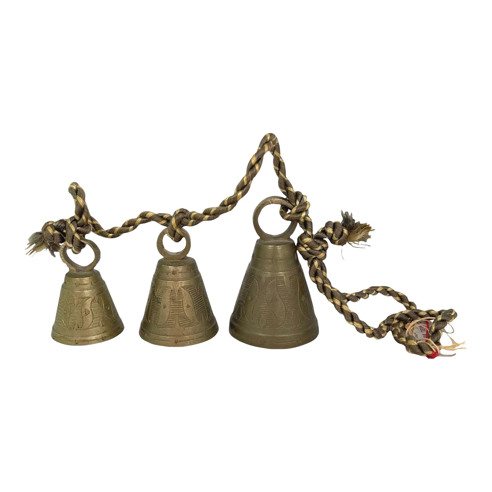 Mid-Century Brass Camel Bells | Chairish