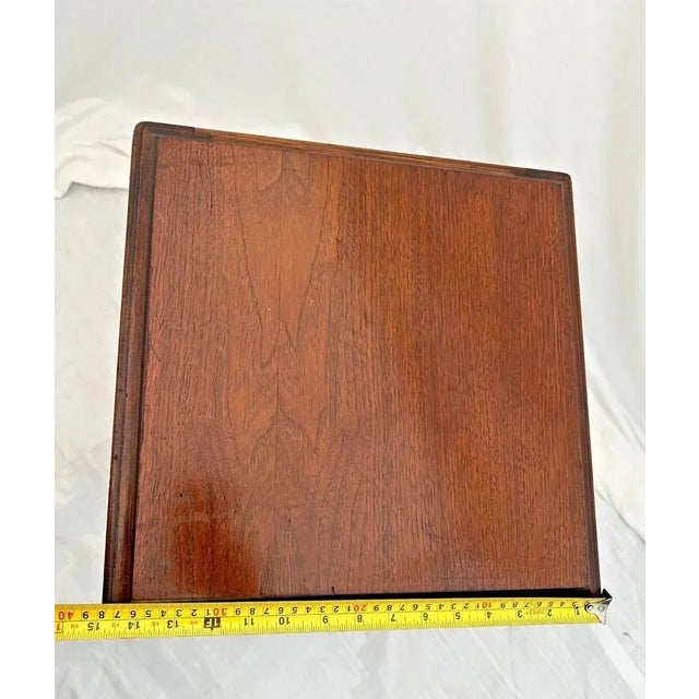 1910s Victorian Table Bust Stand Jardiniere Dovetail Drawer carved Legs ...