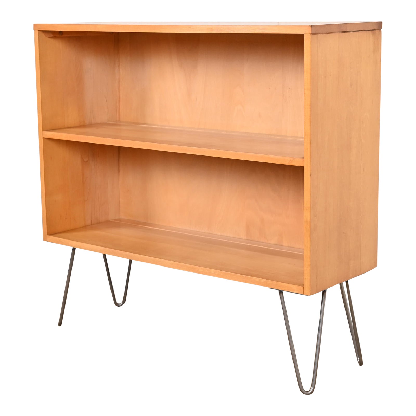 Paul McCobb Planner Group Birch Bookcase on Hairpin Legs, 1950s | Chairish