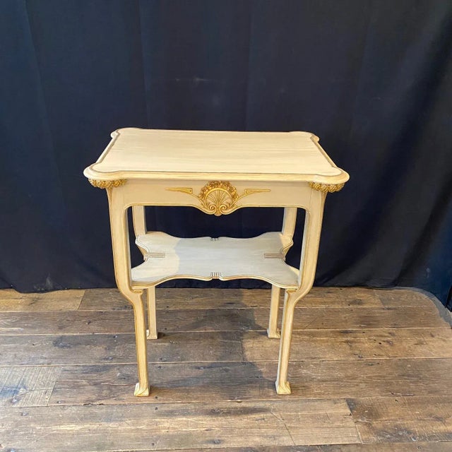 Lovely Art Nouveau Italian Side Table | Chairish