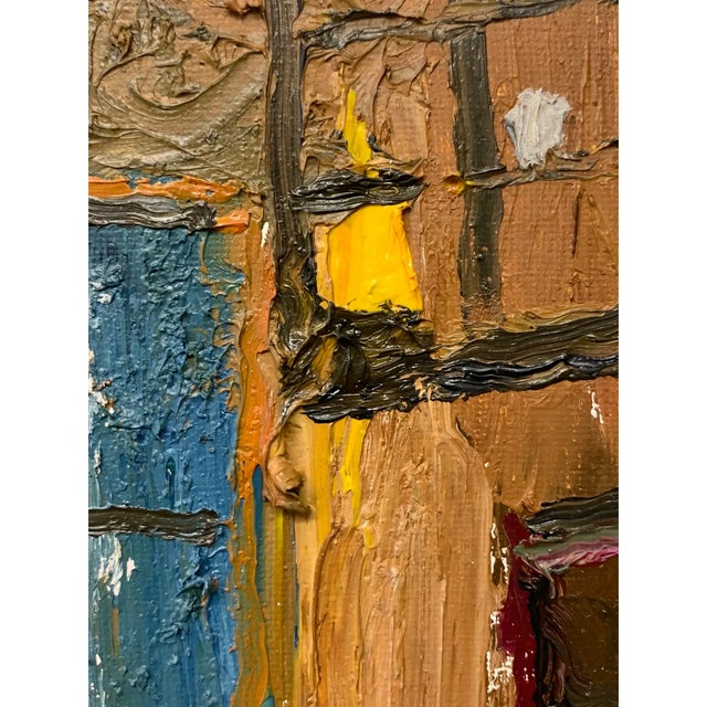 Expressionist Interior Scene Oil Painting by Eric Strauss | Chairish