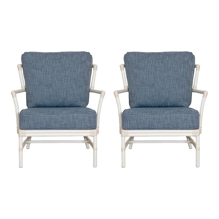 David Francis Nantucket Outdoor Lounge Chairs - Set of 2 | Chairish