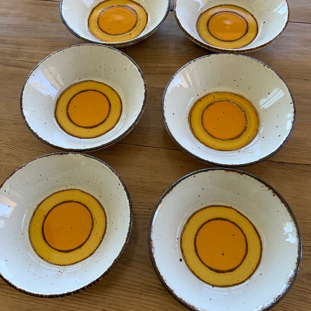 Vintage Midwinter Pottery Sun Pattern Cereal Bowl, Designed by Eve ...