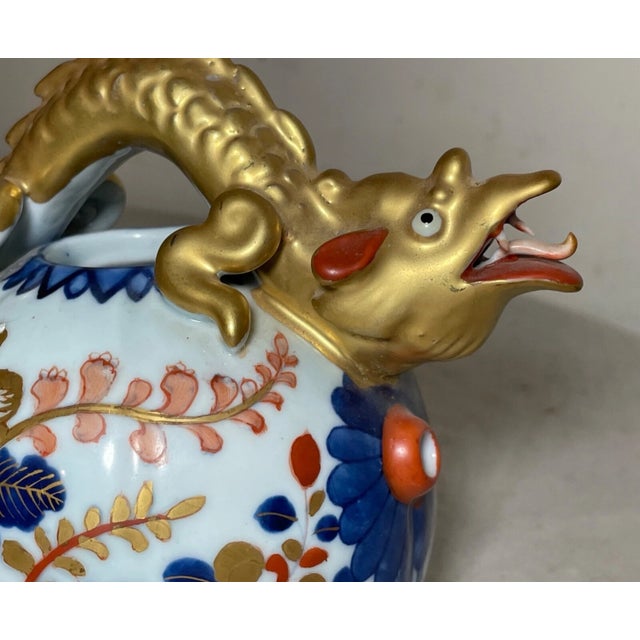 Vintage Handmade Japanese Imari Gilded Dragon Painted Porcelain Dragon ...