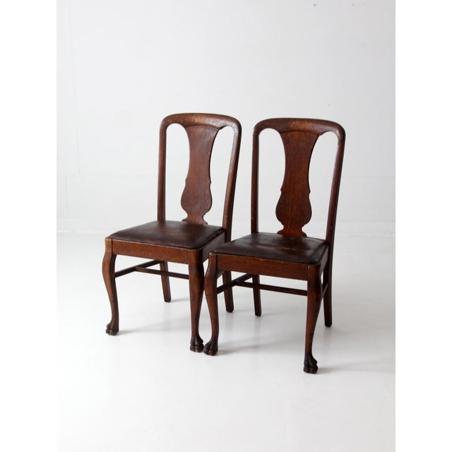 Antique Colonial Chair Co Queen Anne Style Chairs | Chairish