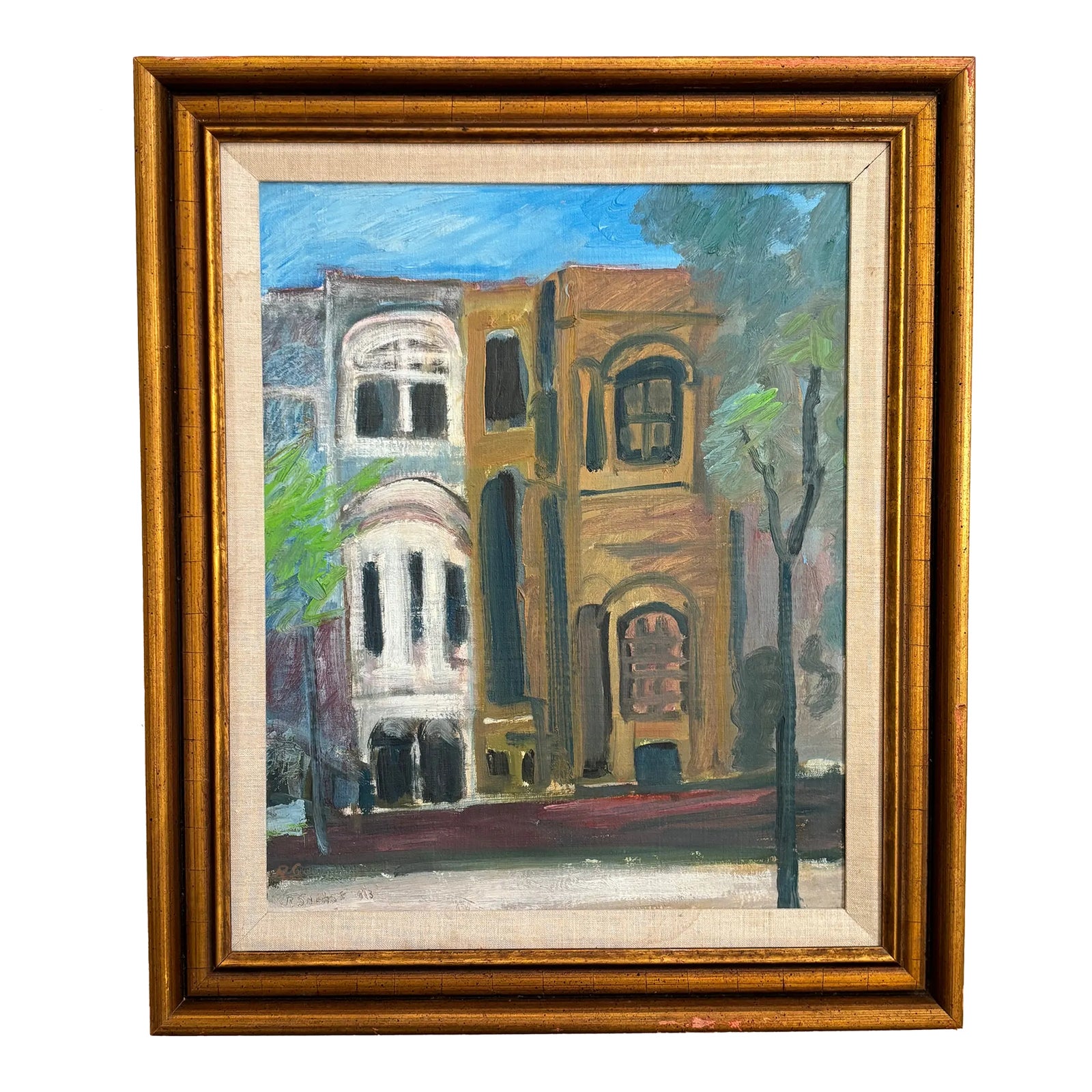 1983 Untitled Urban Street Scene, Janice Sachse (American, 1908-1998 ...