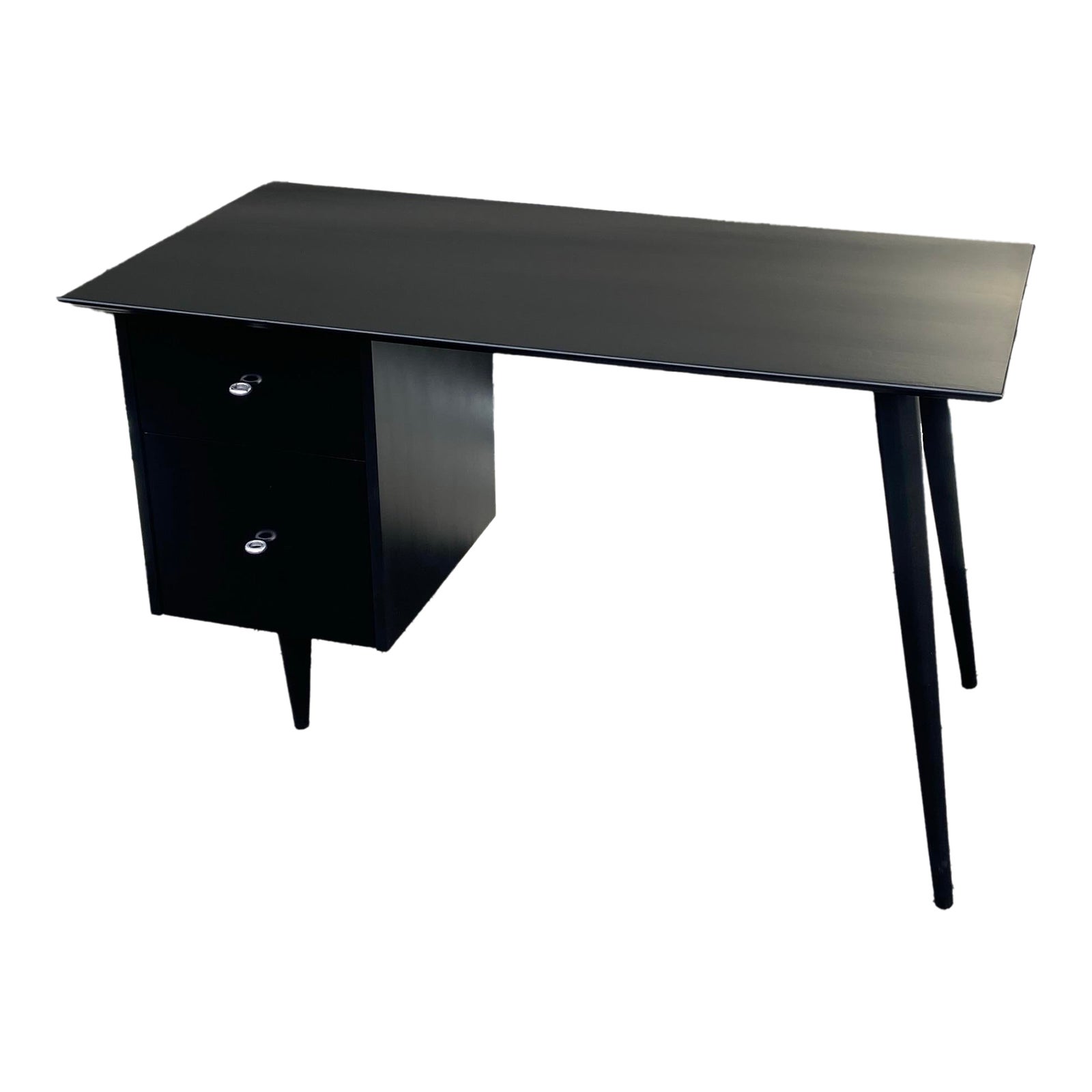 1950s Paul McCobb Desk (Black) | Chairish