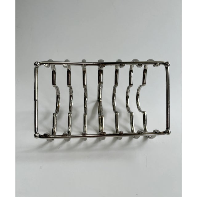 Vintage Art Deco Silver Plate Toast Caddy | Chairish