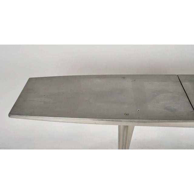 Industrial 1960s Modernist Polished Metal Console Table | Chairish