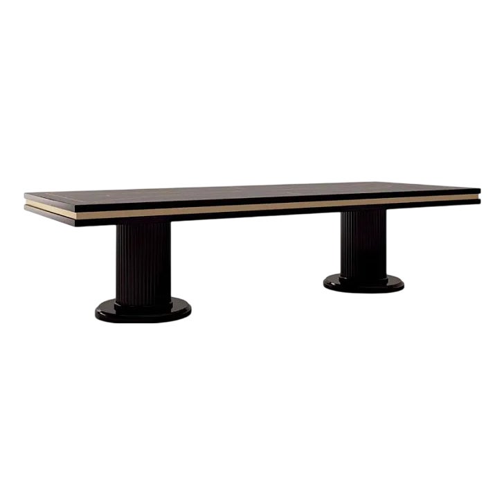 Large Art Deco Italian Expandable Table from Kabinet | Chairish