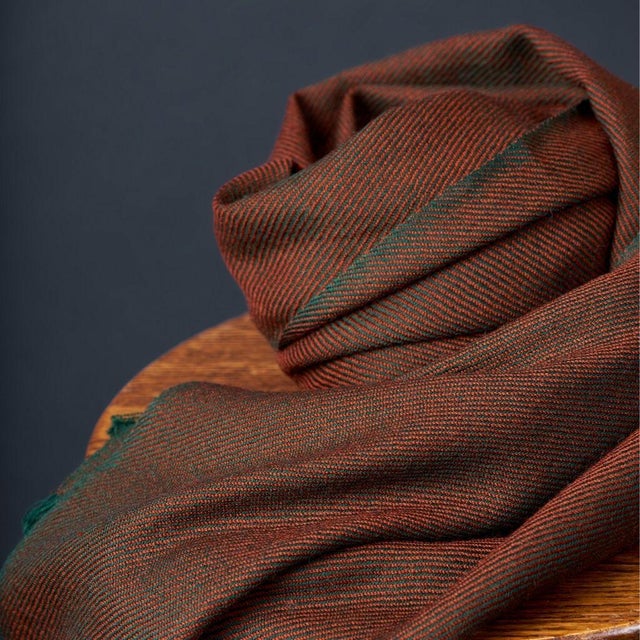 Contemporary Merlot Merino Handloom Throw | Chairish