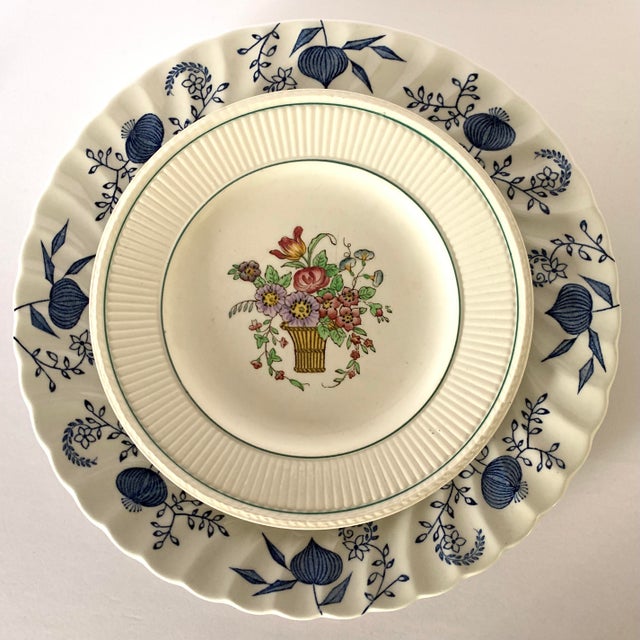 Vintage Wedgwood Etruria England "Belmar" Fluted Plates - Set of 10 ...