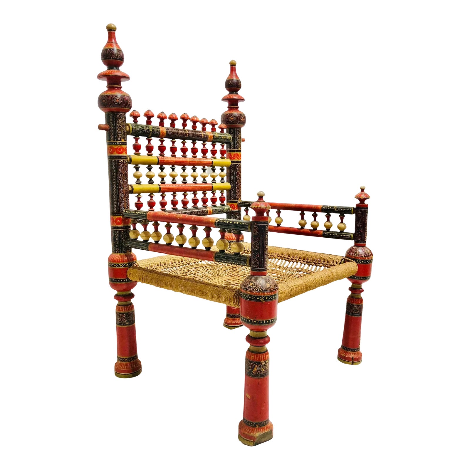 Vintage Tribal Chair | Chairish