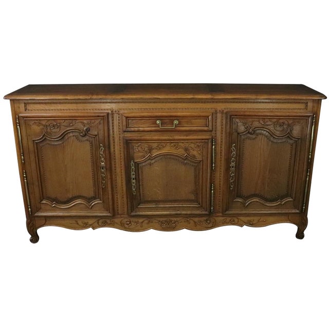 Sideboard Normandy Antique French 1890 Carved | Chairish