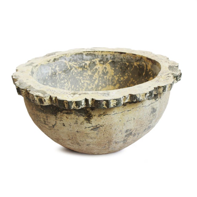 Sunflower Earth Ware Pot | Chairish