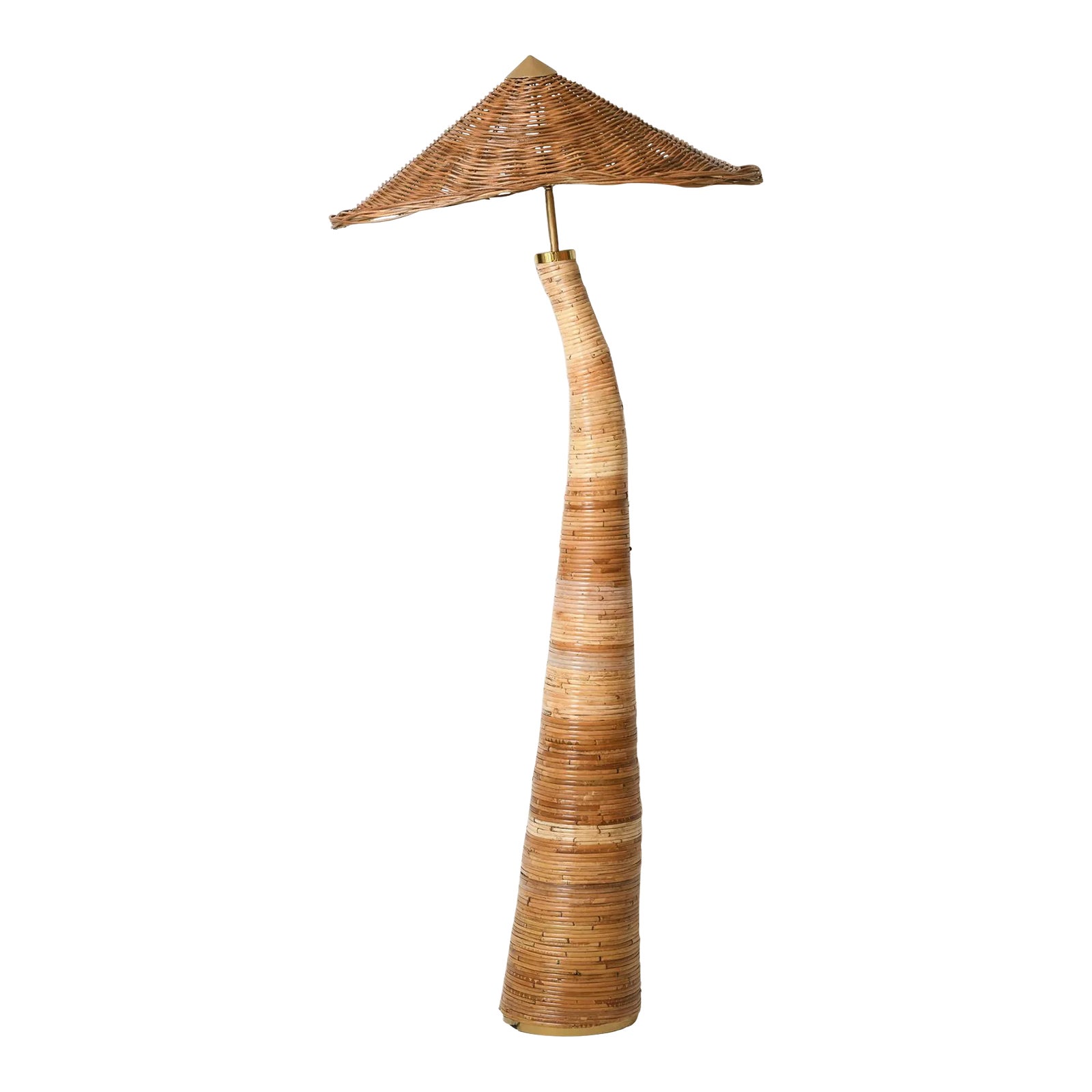 Shroom 002 Rattan Floor Lamp | Chairish