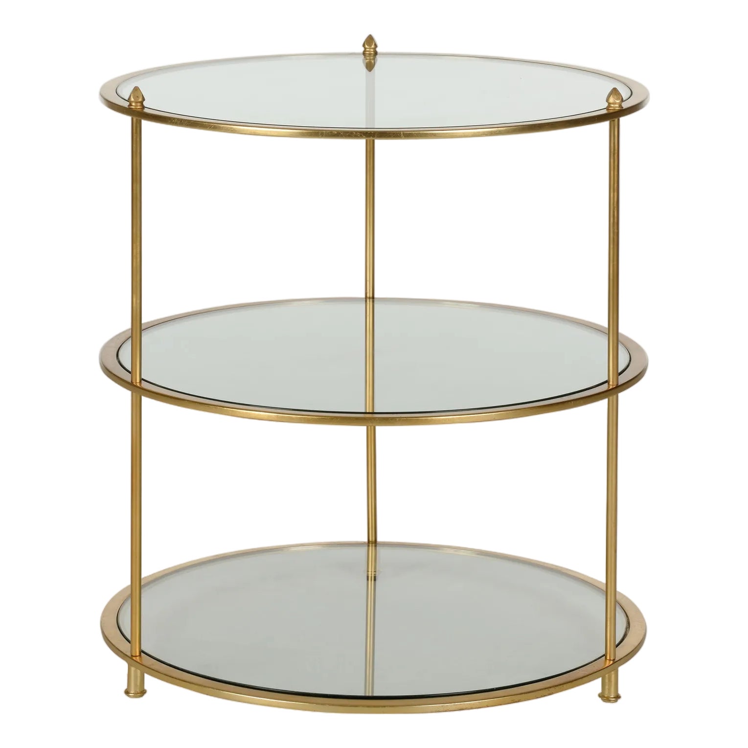 Regal Side Table - Gold Leaf | Chairish