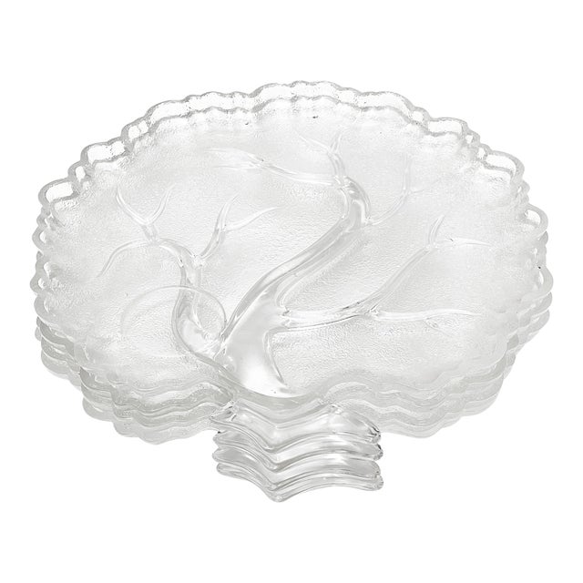 Mid-Century Modern Hazel Atlas Tree of Life Plates - Set of 4 | Chairish