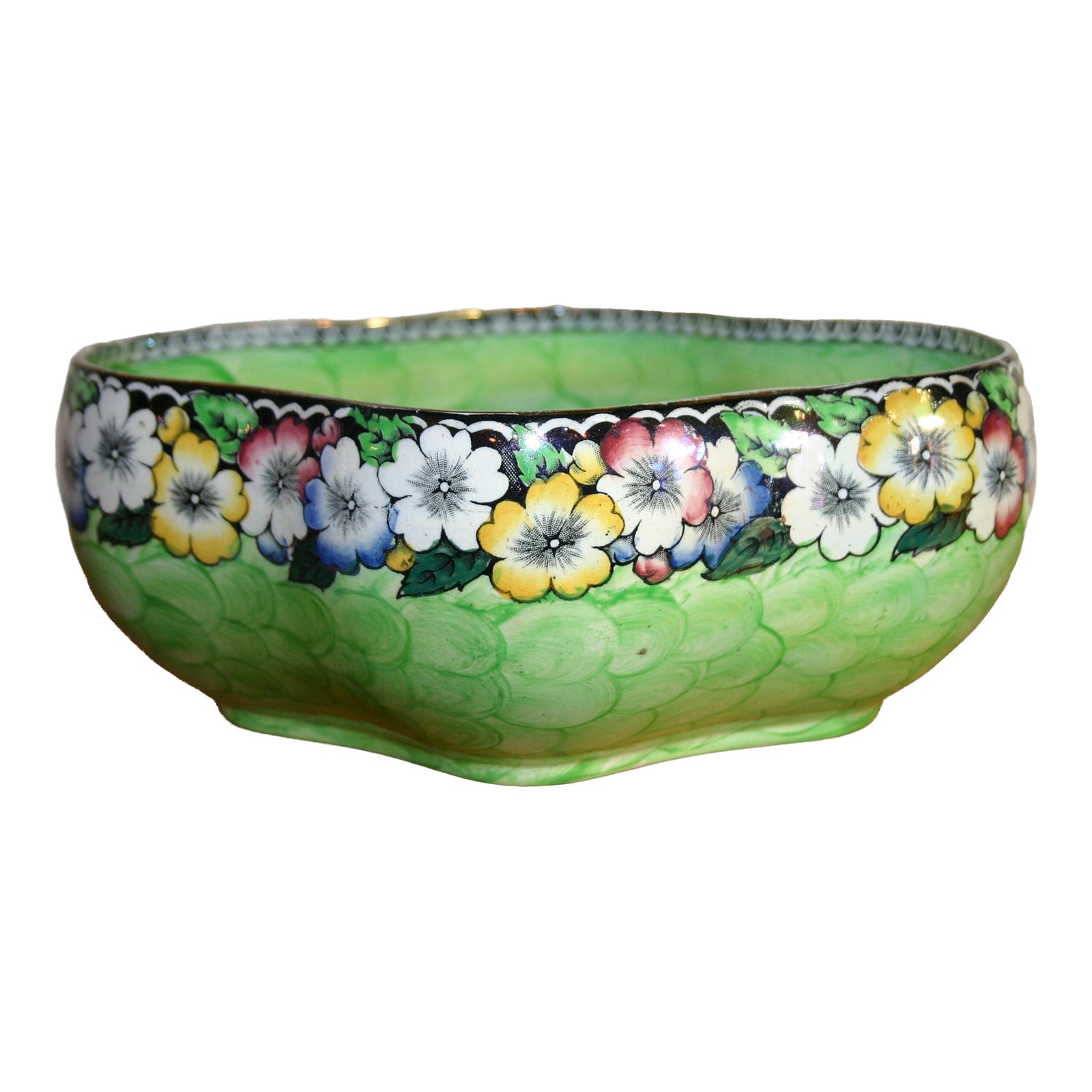 1930s Art Deco Era Maling Bowl | Chairish