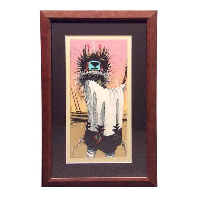 Larry Fodor "Crow Mother Kachina II" Framed Hand Signed Limited Edition ...