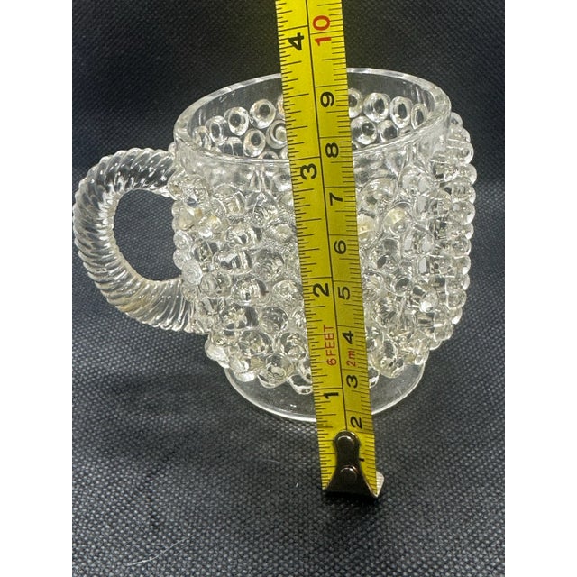 Antique Clear Glass Eapg Pointed Hobnail Cup, 1890’s | Chairish