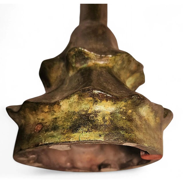 Pair of 1970s Expressionist Patinated Bronze Table Lamps Based on ...