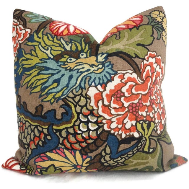 Schumacher Chiang Mai Dragon Pillow Cover Chairish